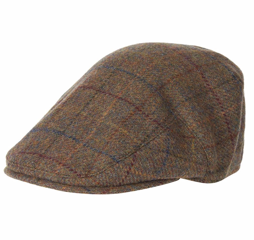 BARBOUR CRIEFF CAP, BROWN/RED/BROWN